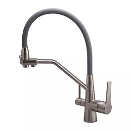 Смеситель д/к FRAP F4374-5 с гибким изливом: купить по доступной цене в интернет-магазине ...