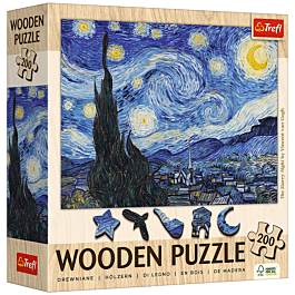 Trefl: Деревянные Пазлы - Звездная ночь - Винсент ван Гог, 200 эл ...