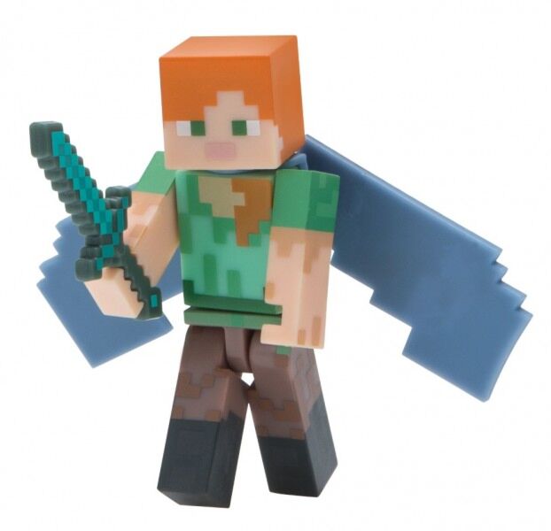 Minecraft: Фигурка Alex with Elytra Wings 8см: заказать по доступной ...