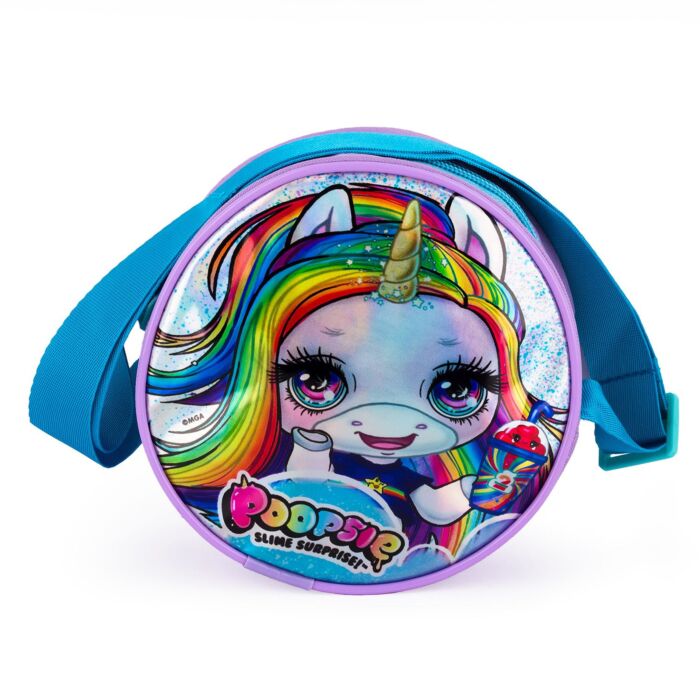 Сумочка круглая. Одно отделение на молнии. Передняя панель из голографического ПВХ. Размер ...