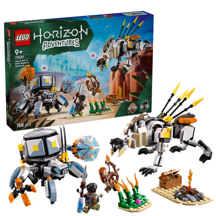 LEGO: Элой и Варл против Шелл-Уокера и Савтуза Horizon 77037: купить ...