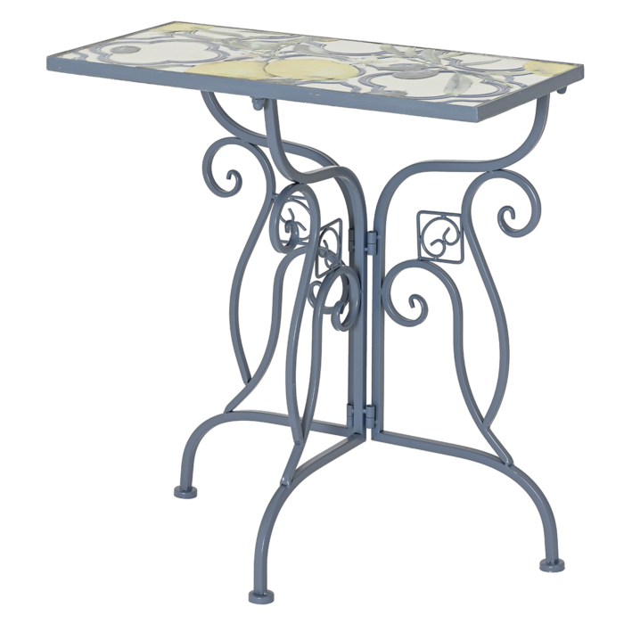 Столик садовый Kaemingk 58х29х65 см металл Лимоны пристенный 892446 ...