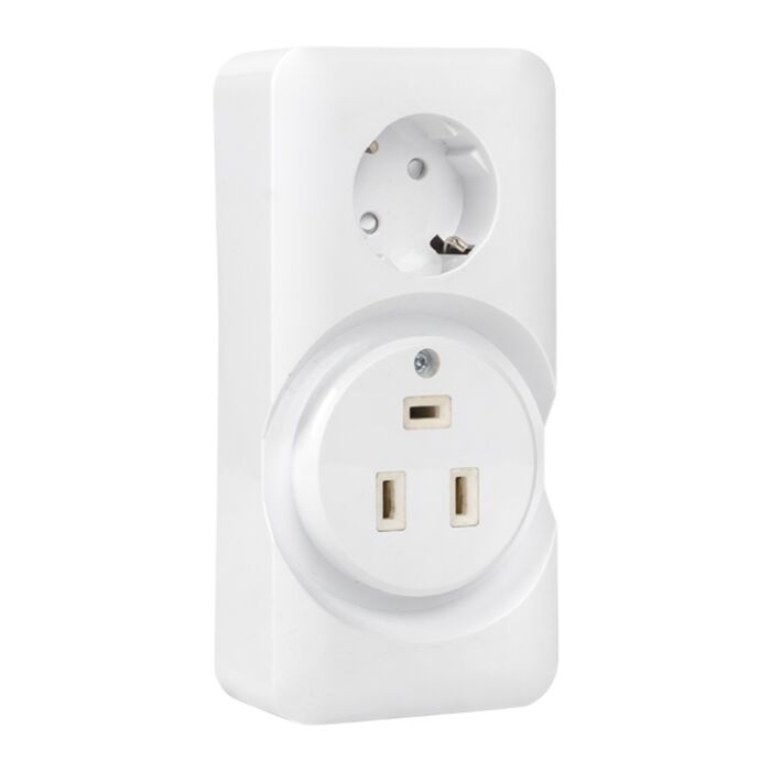 Розетка двойная (РШ/евро) 32А/16A 250В 2P+PE бел. EKF : купить по низкой цене в интернет ...